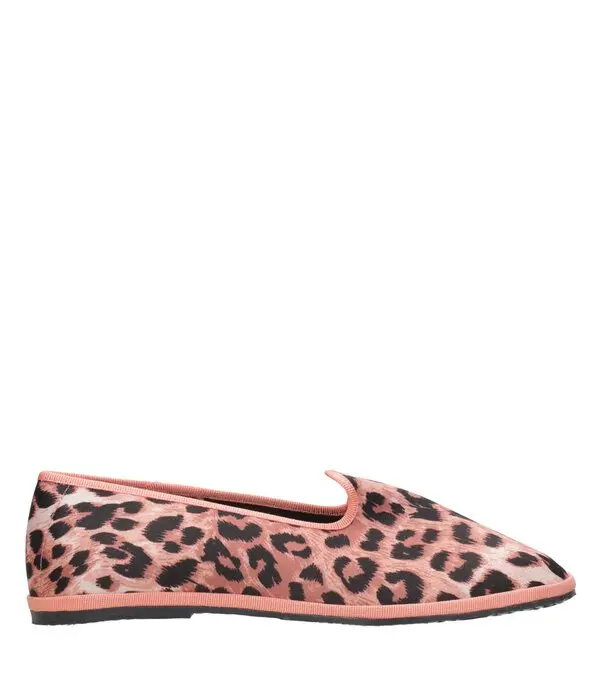 HABILLÈ.02 Leopard Print Satin Flats