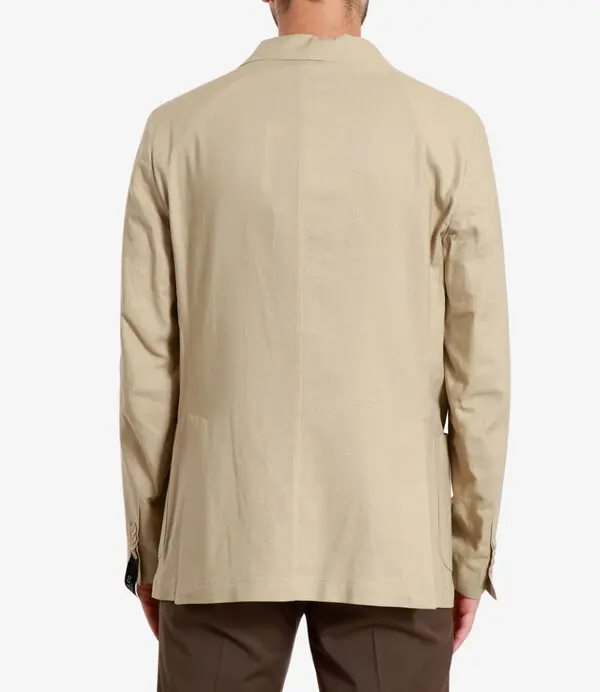 AT.P.CO Linen Blend Double-breasted Blazer