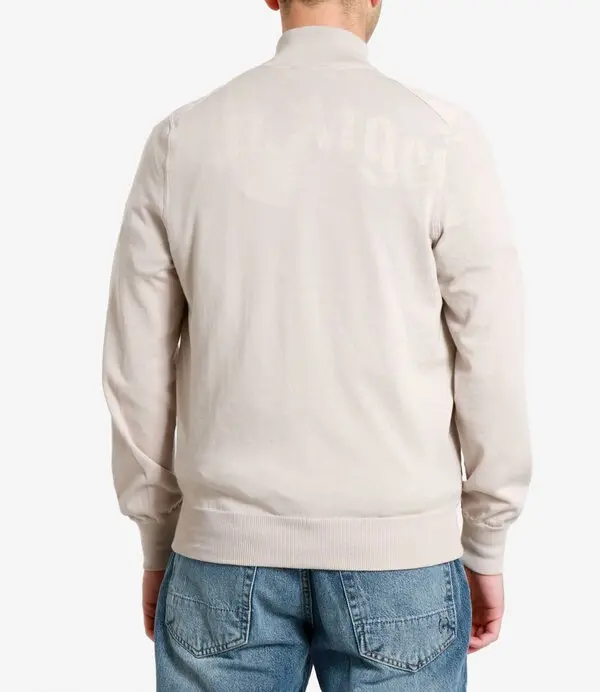 GRAN SASSO Alcantara And Organic Cotton Jacket With Ribbed Collar And Pockets