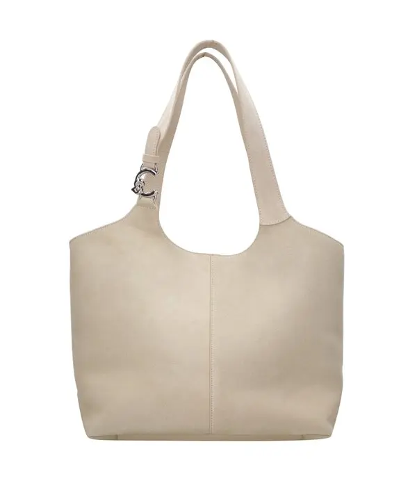 COCCINELLE Suede Handbag With C-me Logo Detail