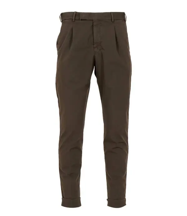 PT TORINO Tailored Cotton Cigarette Leg Trousers