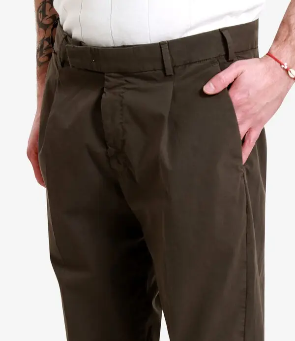 PT TORINO Tailored Cotton Cigarette Leg Trousers