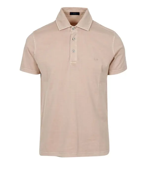 FAY Cotton Jersey Polo Shirt - Rope