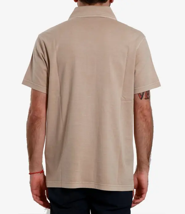 FAY Cotton Jersey Polo Shirt - Rope