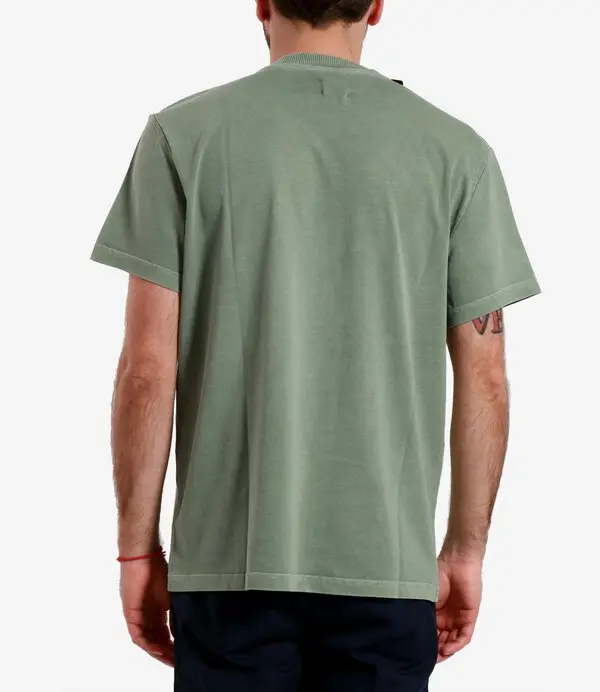 FAY Archive Cotton T-shirt - Sage