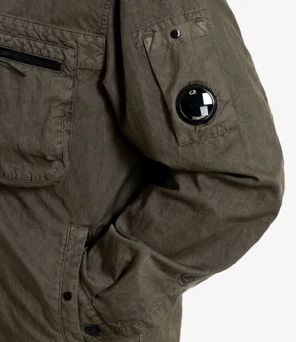 C.P. COMPANY Technical Fabric Jacket With Zipper Pocket And Lens Detail