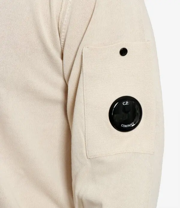 C.P. COMPANY Crew Neck Sweater With Lens Pocket