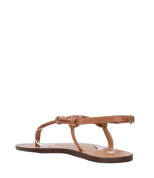 Manebí Leather Knot Detail Sandals - Tan