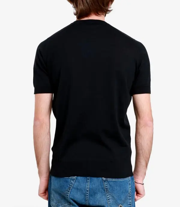 John Smedley Sea Island Cotton Crew Neck Short Sleeve Sweater