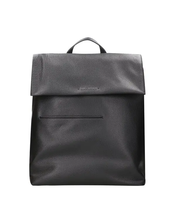 ORTIGNI Hammered Leather Backpack - Nero