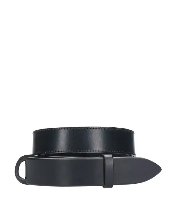 ORCIANI NOBUCKLE Leather Belt - Nero