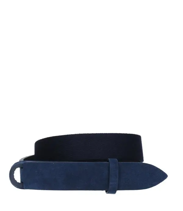 ORCIANI NOBUCKLE Suede Belt - Blu