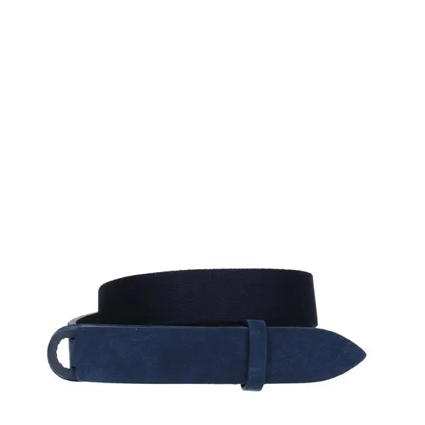 ORCIANI NOBUCKLE Suede Belt - Blu