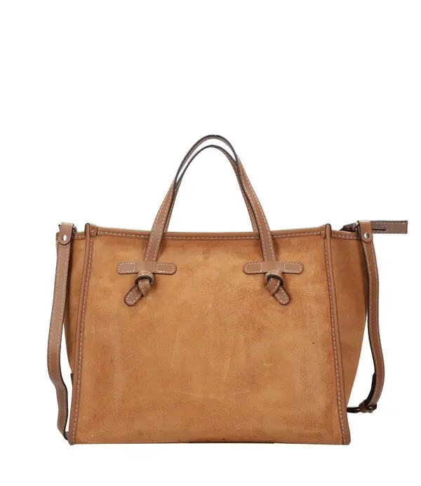 MARCELLA Suede Tote Bag With Leather Details