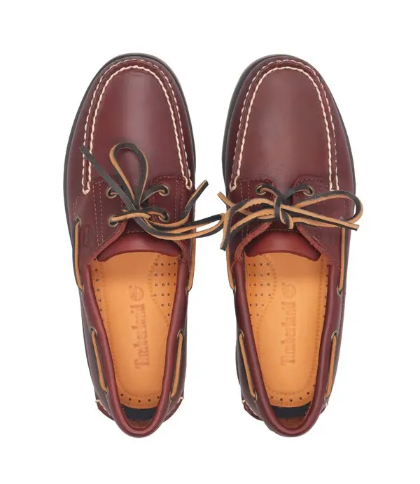 Timberland Premium Leather Boat Shoes - Marrone