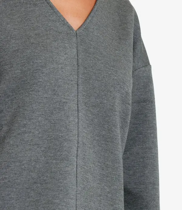 PENNY BLACK V-neck Drop Shoulder Sweatshirt