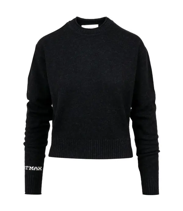 Sportmax Wool Crew Neck Sweater - Nero