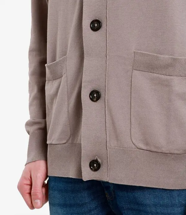 PAOLO PECORA Cardigan With Lapel Neck