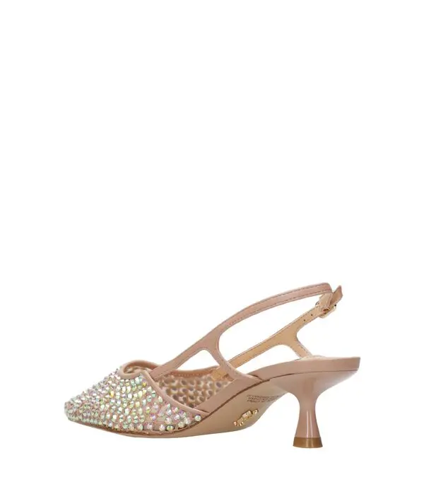 Steve Madden Embellished Pointed Toe Slingback Heels