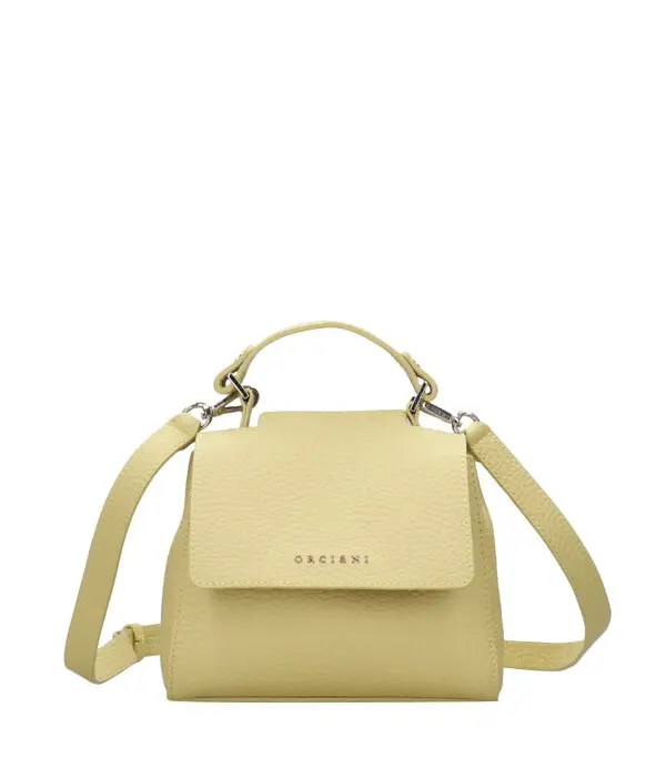 ORTIGNI Grained Leather Bag - Giallo