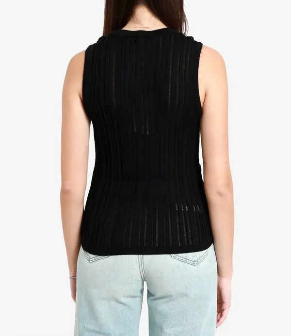 GRIFONI Sleeveless Crew Neck Sweater