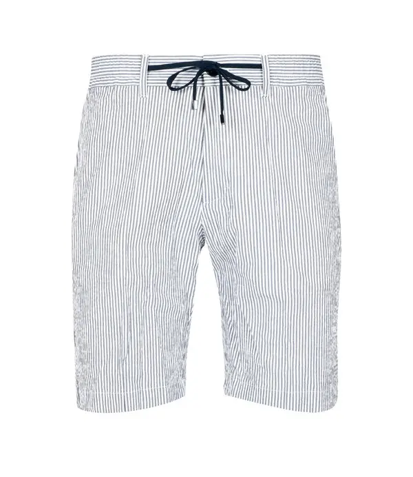 CRUNA Striped Cotton Shorts - Blue