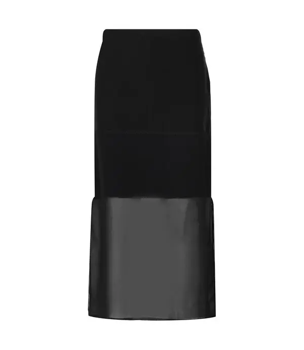 Sportmax Cotton And Voile Skirt