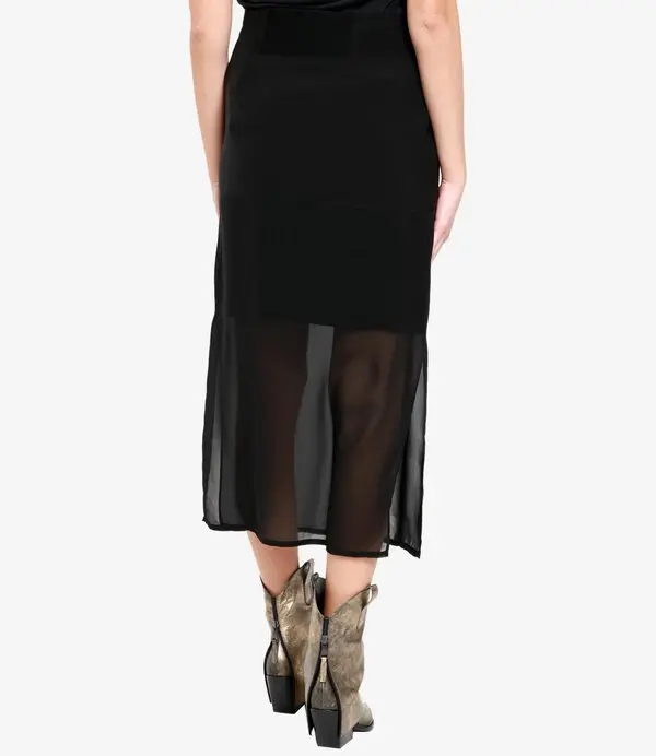 Sportmax Cotton And Voile Skirt