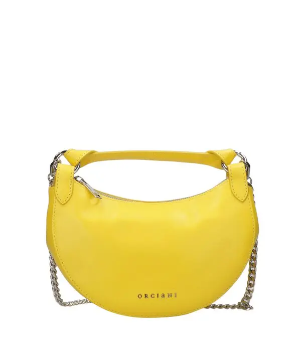 ORTIGNI Crescent Shoulder Bag With Chain Strap