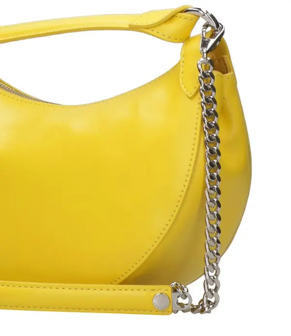 ORTIGNI Crescent Shoulder Bag With Chain Strap