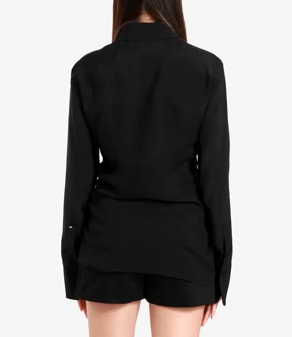 Sportmax Sheer Panel Button-down Shirt