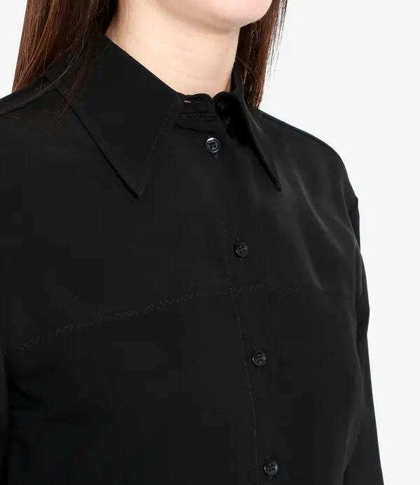 Sportmax Sheer Panel Button-down Shirt