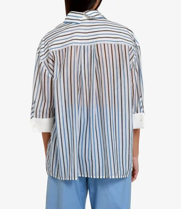 SEMICOUTURE Striped Cotton Shirt