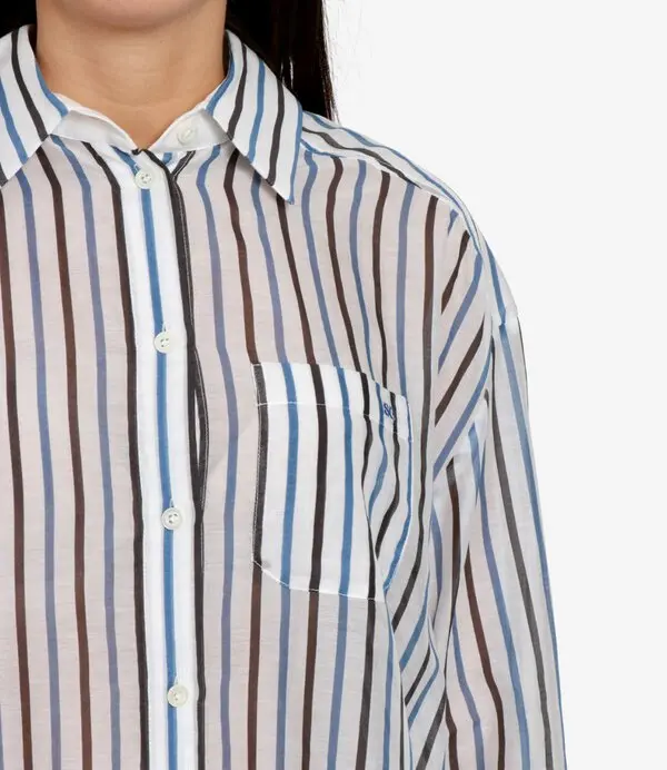 SEMICOUTURE Striped Cotton Shirt