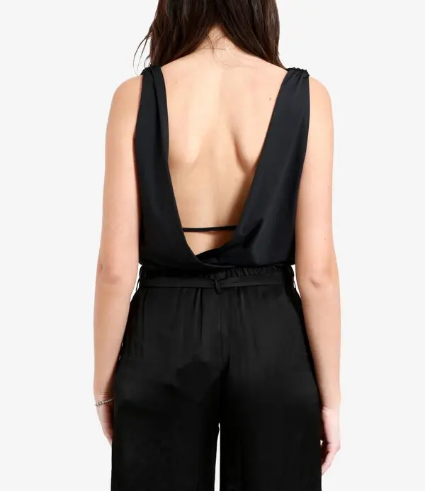 ANIYE BY Sleeveless Viscose Top - Nero