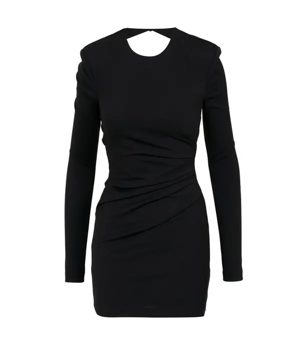 ANIYE BY Long Sleeve Mini Dress With Open Back - Nero