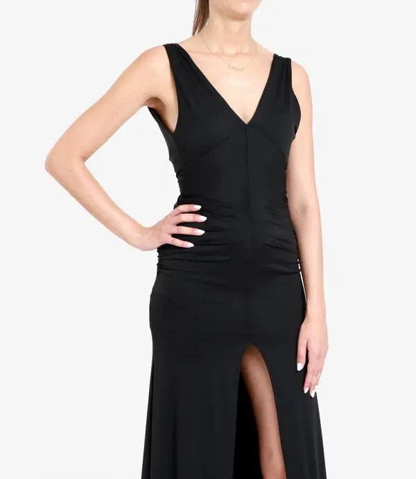 ANIYE BY Black Lycra Mermaid Gown