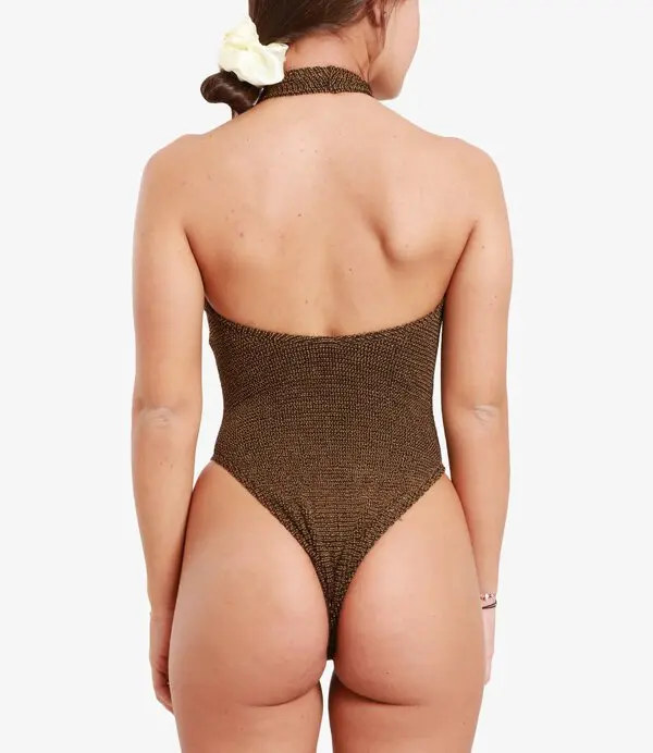 Bond Eye Halterneck Plunge One Piece