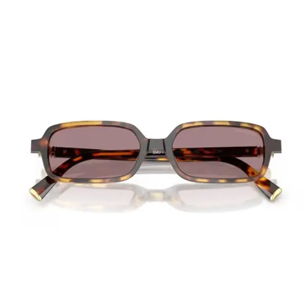 Miu Miu Acetate Rectangle Sunglasses - Brown