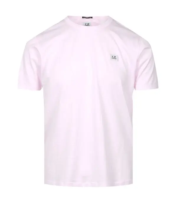 C.P. COMPANY Cotton Crew Neck Short Sleeve T-shirt With Logo Pocket