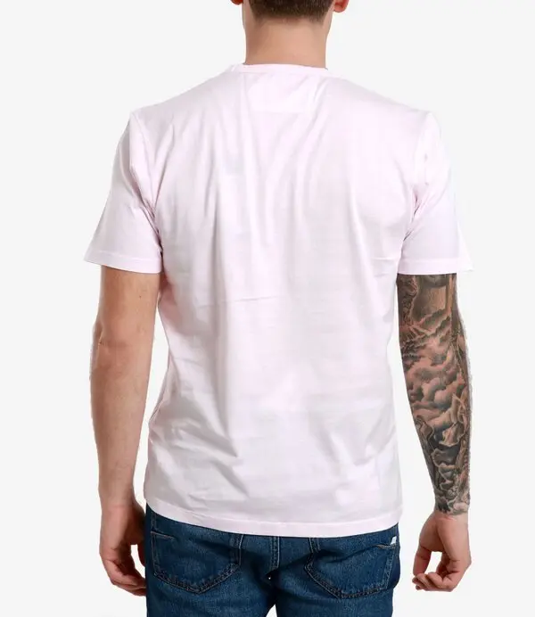 C.P. COMPANY Cotton Crew Neck Short Sleeve T-shirt With Logo Pocket