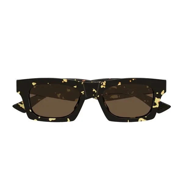 Bottega Veneta Rectangular Sunglasses - Havana