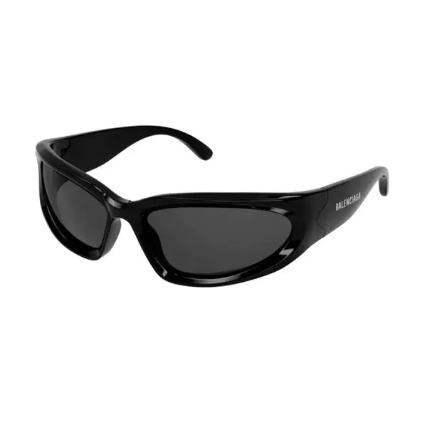 Balenciaga Swift Oval Bb0157s Sunglasses - Black