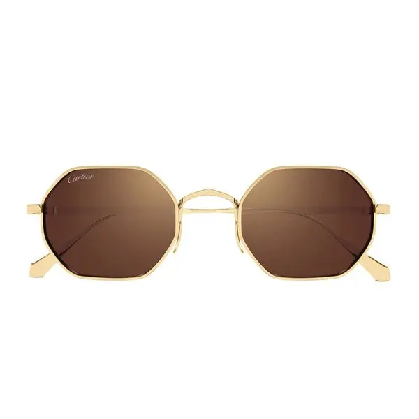 Cartier Signature C De Full Titanium Full Rim Sunglasses - Gold