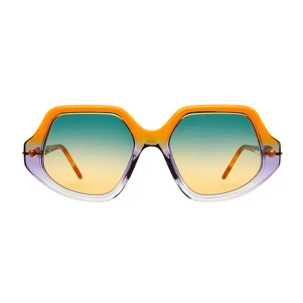KUBORAUM Maske P20 Geometric Acetate Sunglasses - Multicolor