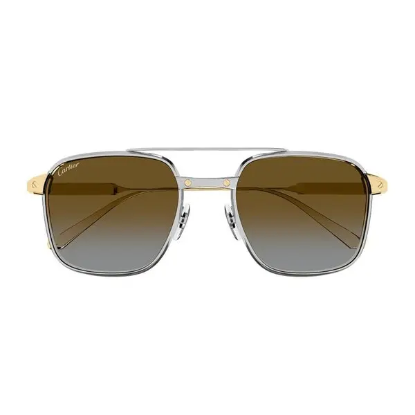 CARTIER Santos Aviator Sunglasses - Gold