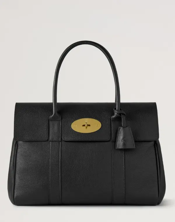 Mulberry Bayswater Small Leather Top Handle Bag - Nero