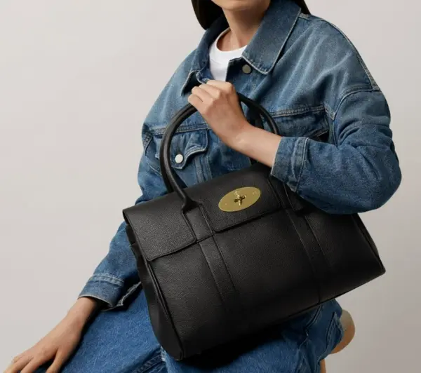 Mulberry Bayswater Small Leather Top Handle Bag - Nero