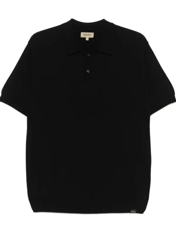 Woolrich Knitted Polo Shirt - Blu