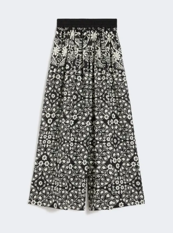 WEEKEND Wkipalanca Printed Wide-leg Pants - Nero